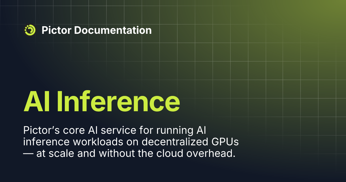 AI Inference | Pictor Documentation